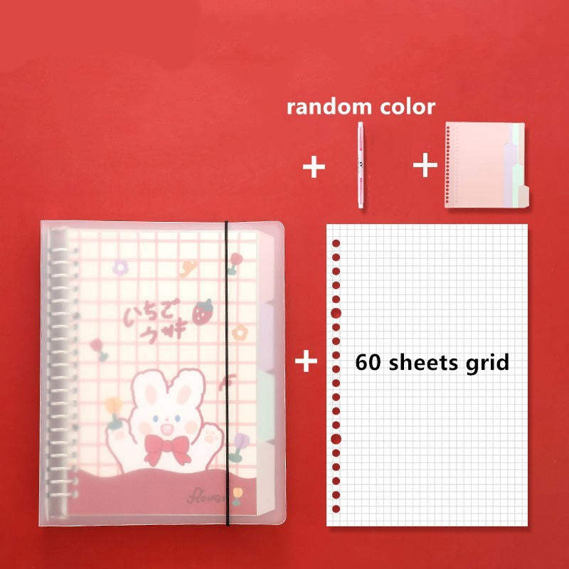 Cute Kawaii Spiral Notebook kit – Raspberry Stationery