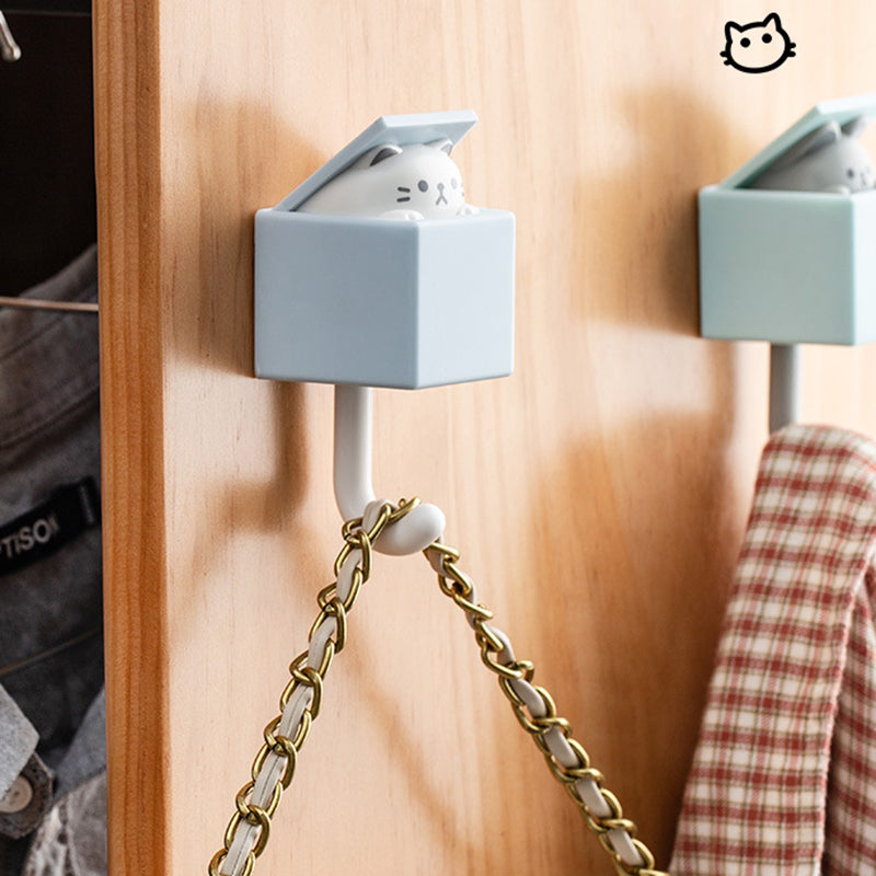 Peek a Boo Cartoon Cat Hook – Raspberry Stationery