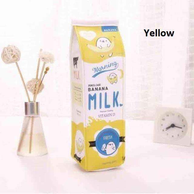 Cute Milk Carton Pencil Case – Raspberry Stationery